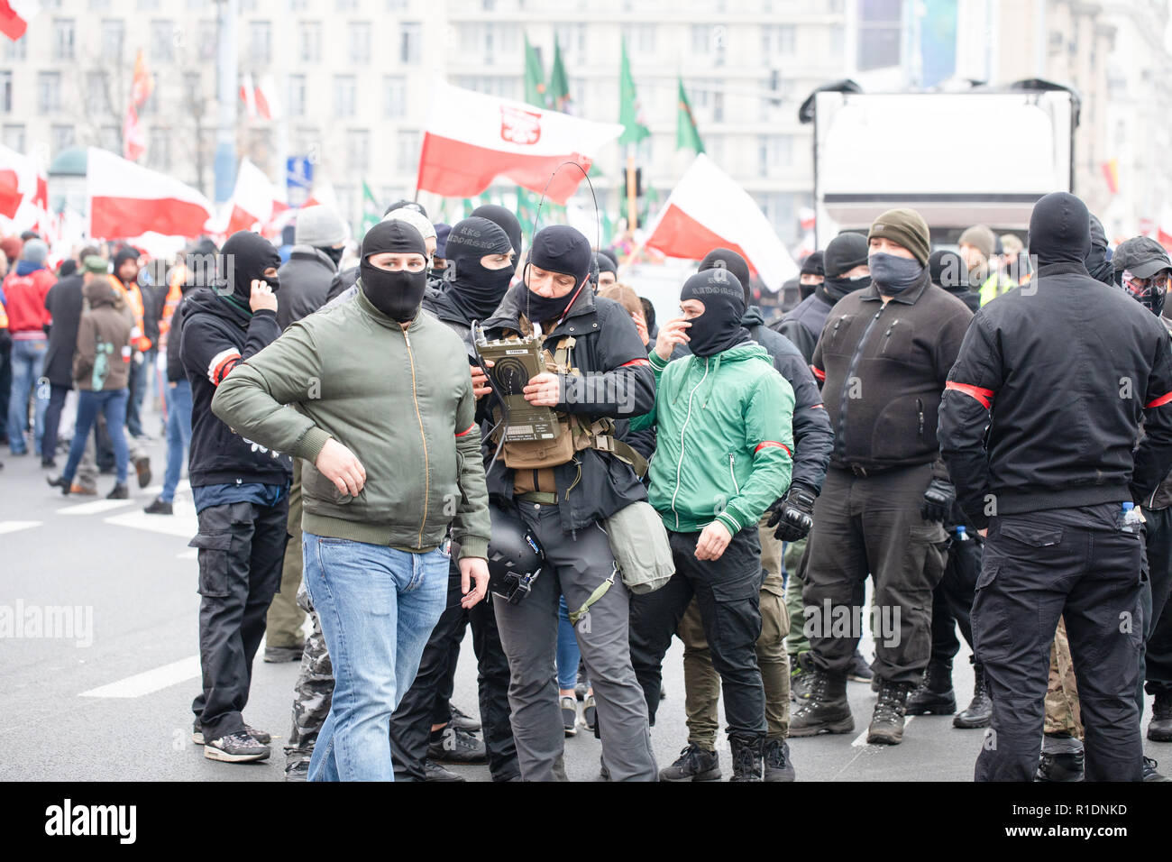 Warsaw, Poland. 11th Nov, 2018. The Independence March. nationalists ...