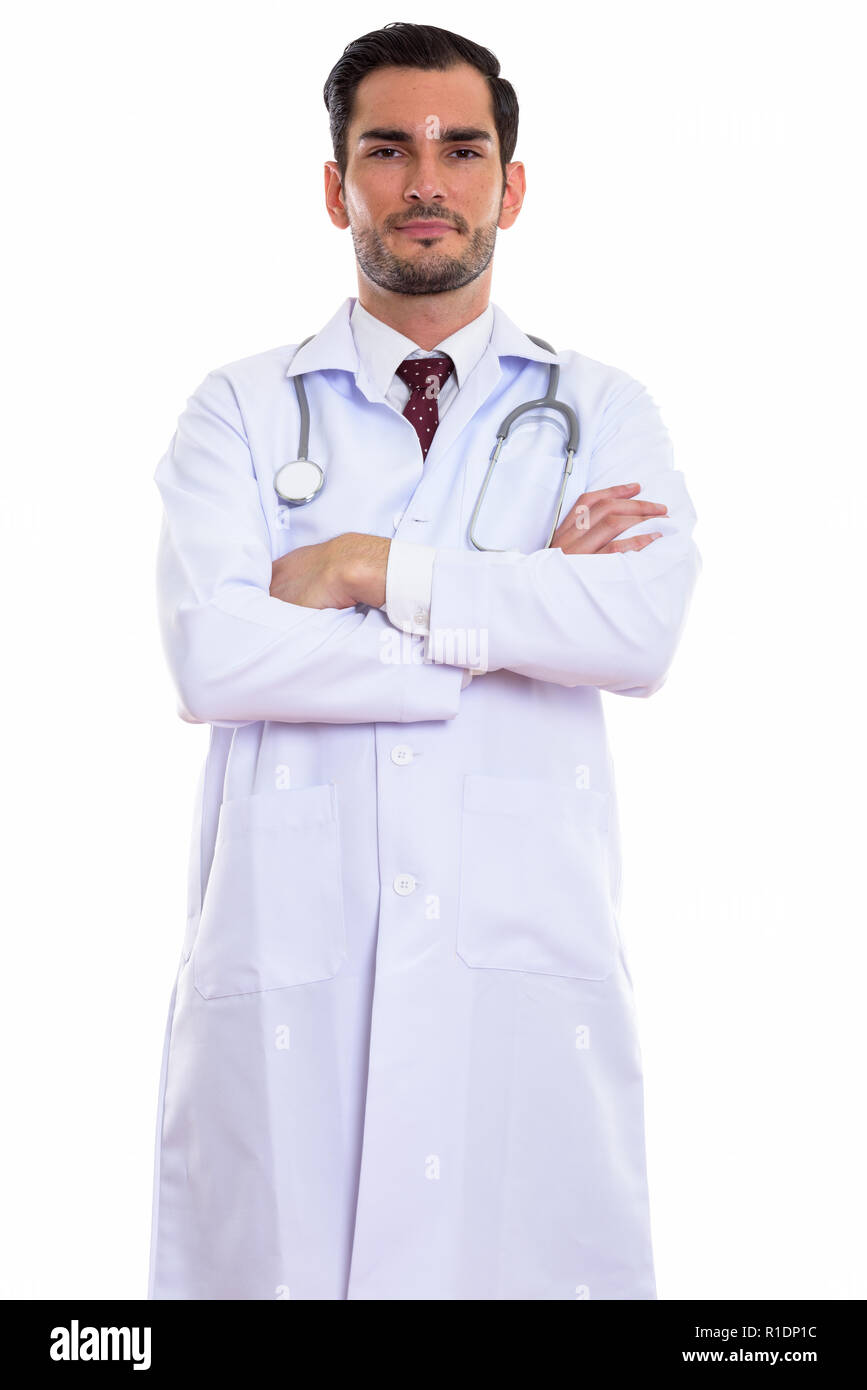 Doctor portrait man arms hi-res stock photography and images - Alamy