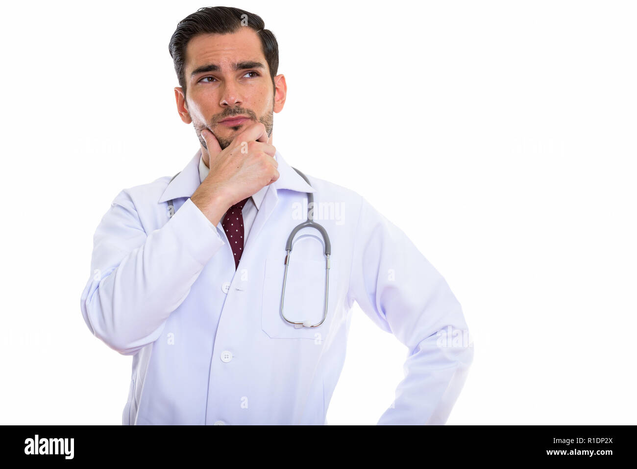 Physician thinking hi-res stock photography and images - Alamy