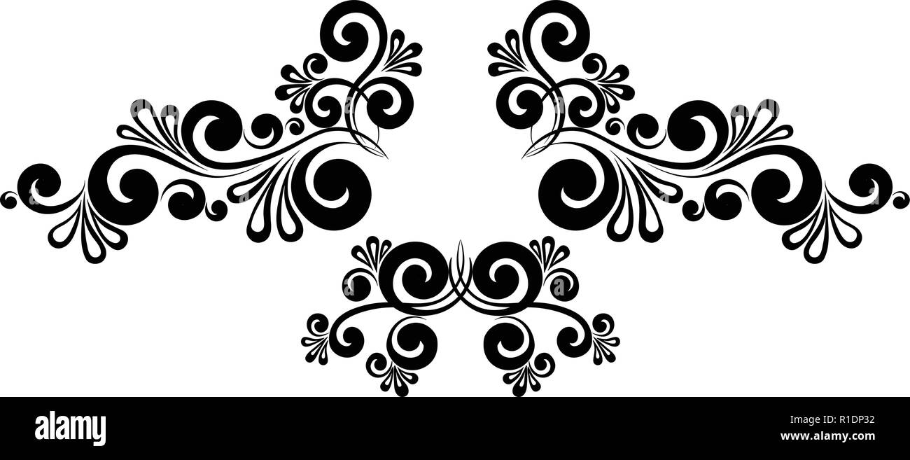 Page decoration and Black and White Stock Photos & Images - Alamy