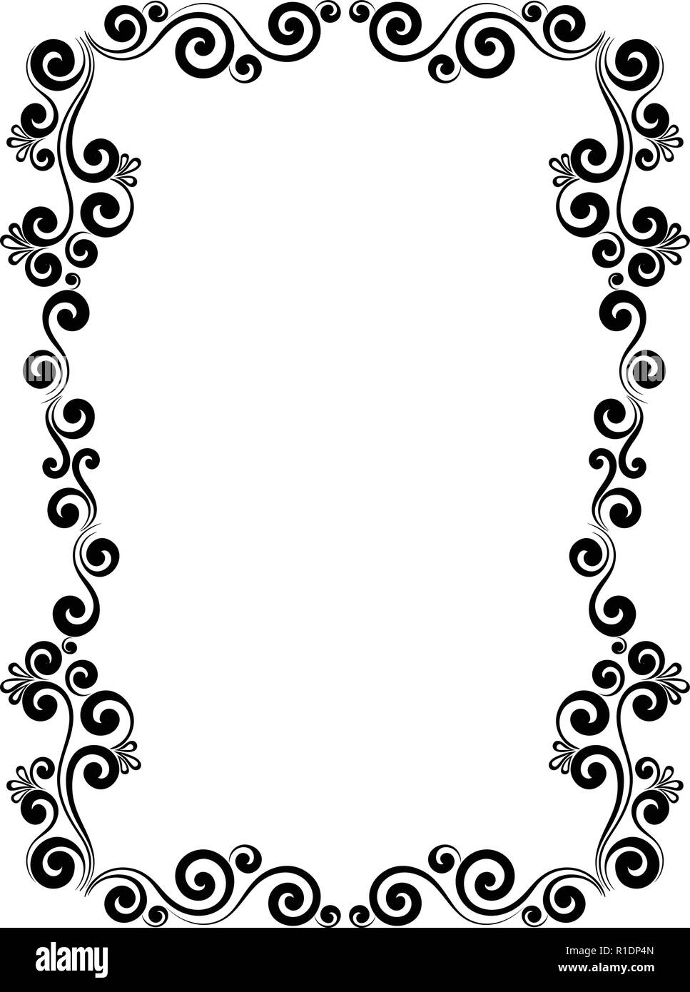 Page decoration and Black and White Stock Photos & Images - Alamy