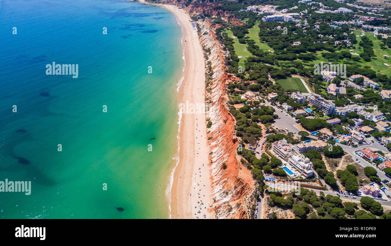 Aerial view beautiful falesia beach hi-res stock photography and images ...