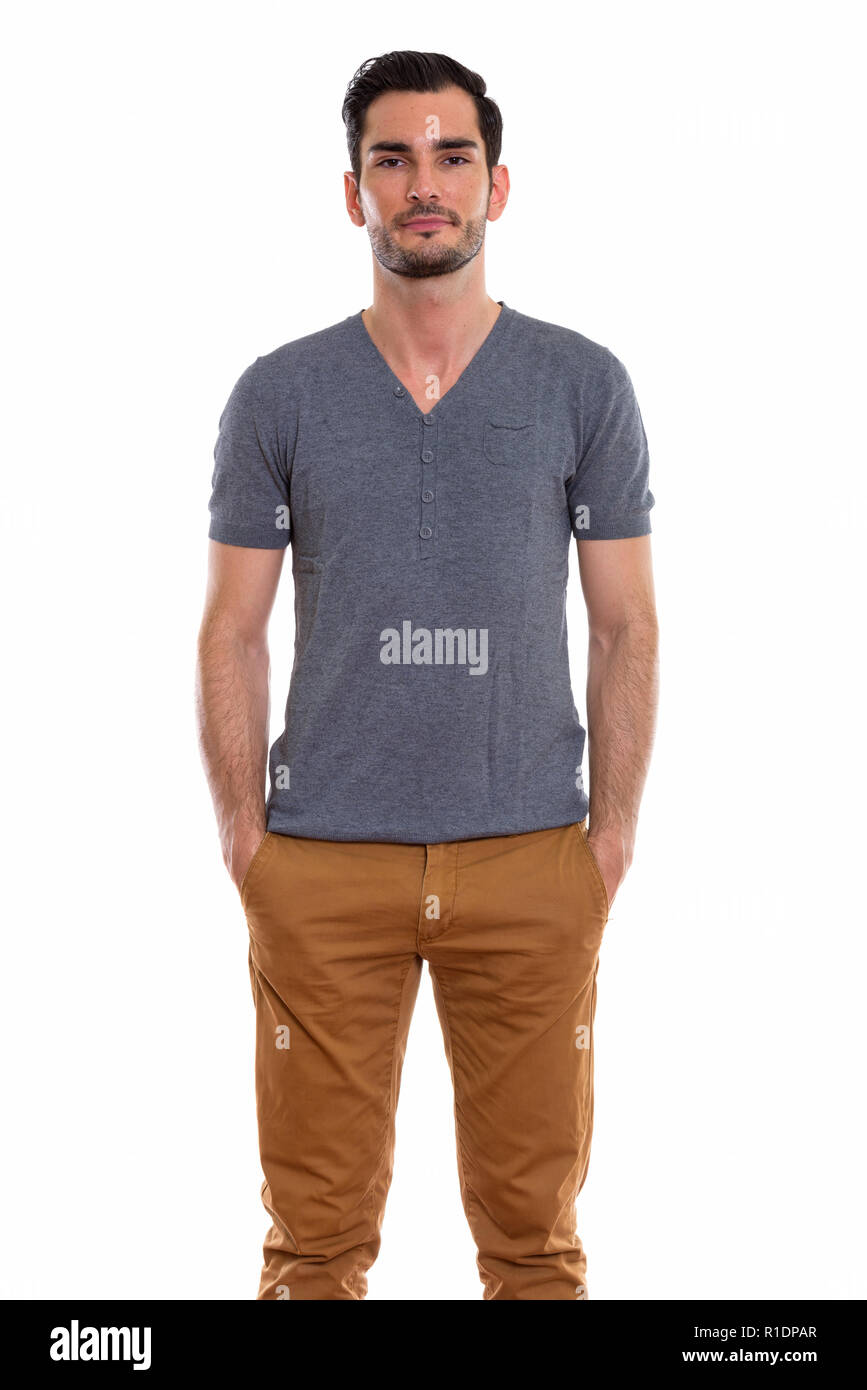 Standing shirt hi-res stock photography and images - Alamy