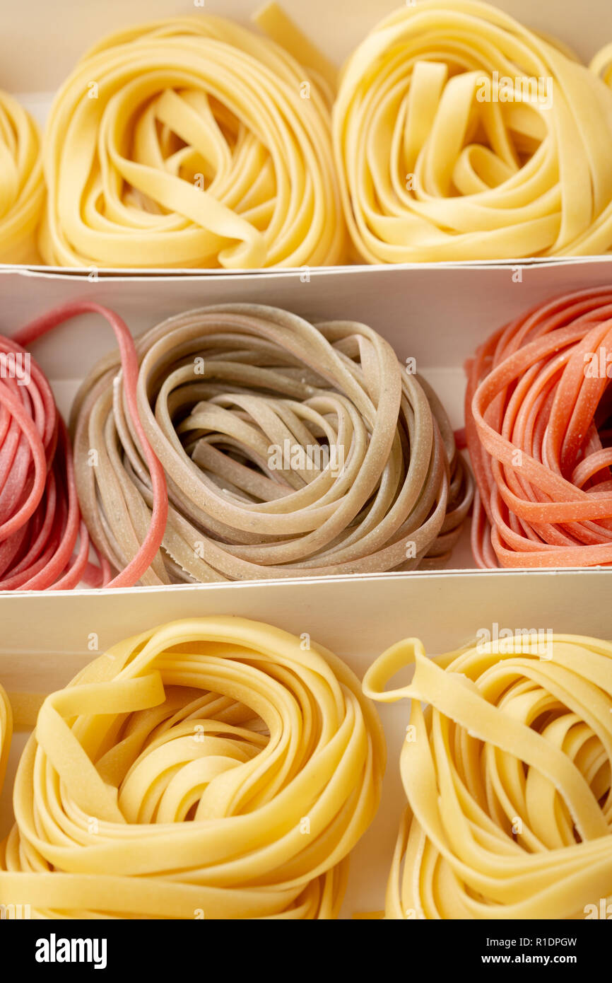 Raw italian pasta Stock Photo - Alamy