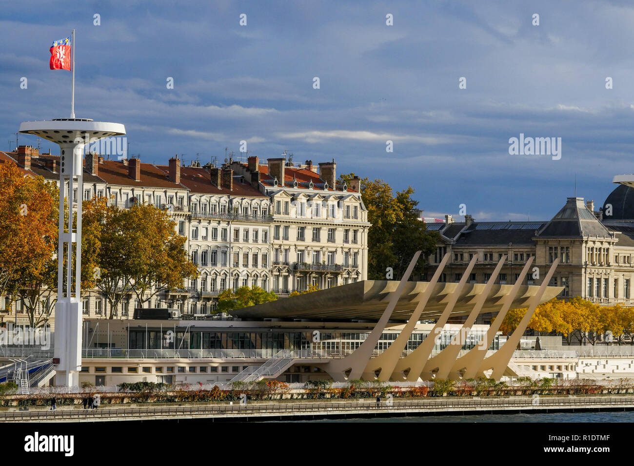 Rhone Swimming Pool and Lyon III University, Lyon, France Stock Photo ...