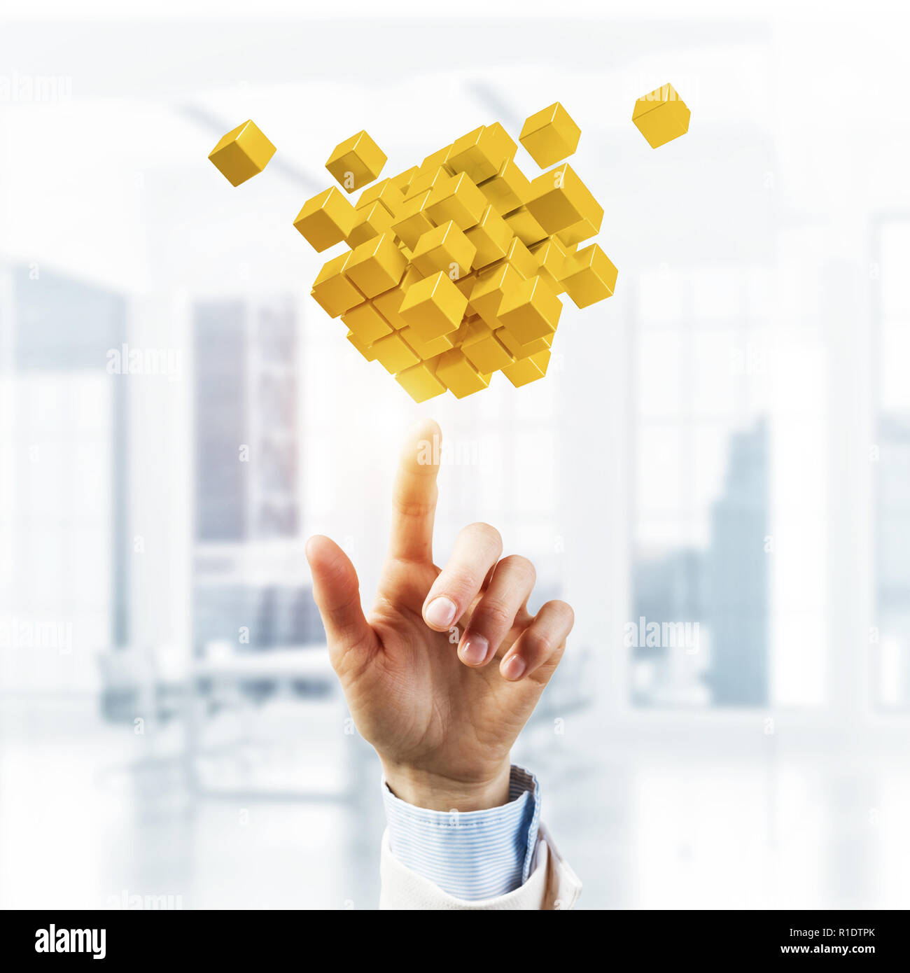 Concept of technology integration and innovation presented by cu Stock ...