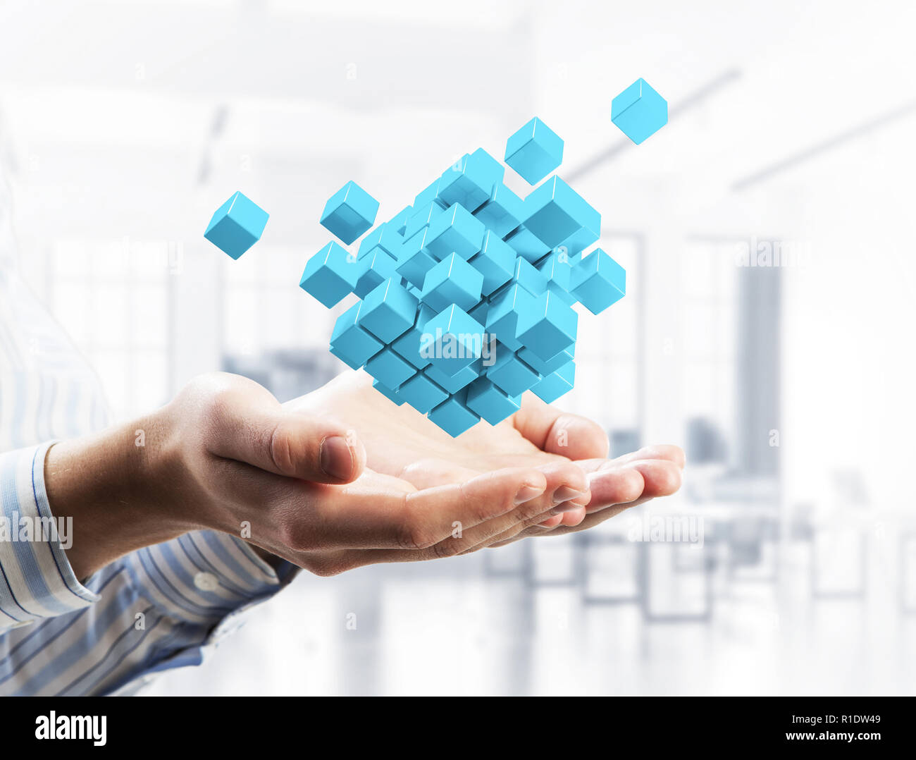 Concept of technology integration and innovation presented by cu Stock ...