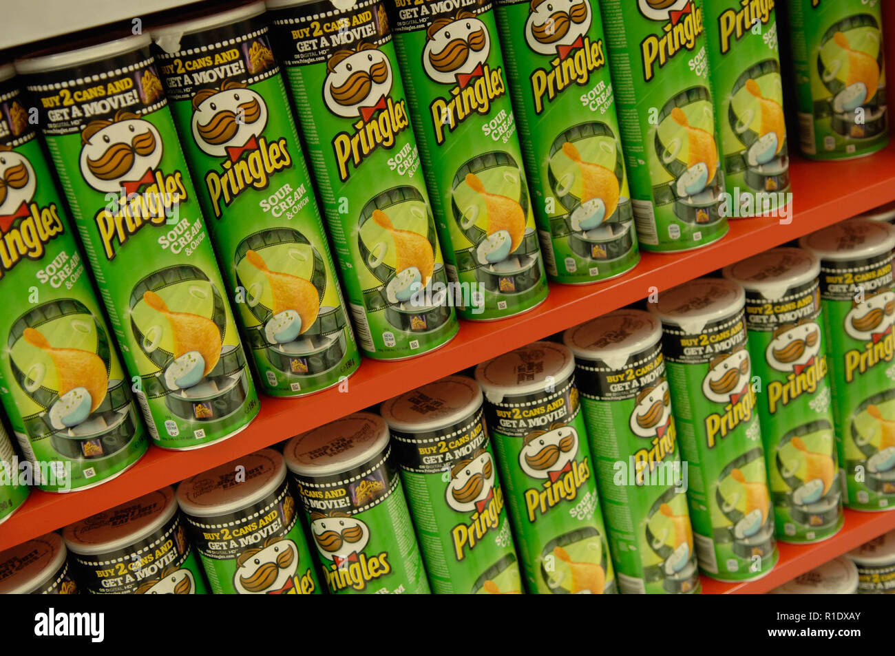 Pringles Original Flavor Chips High Resolution Stock Photography and ...