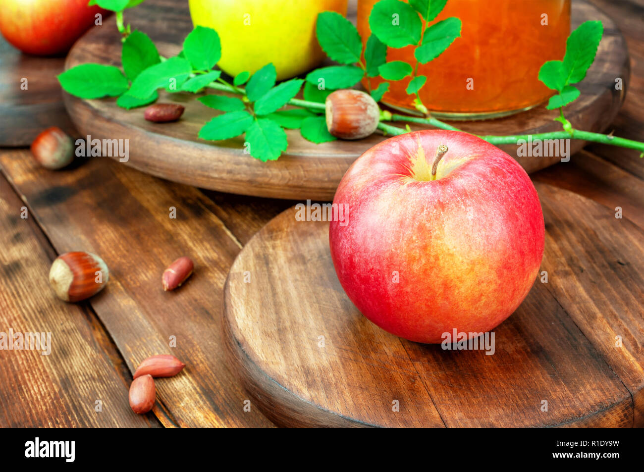 Wooden table rustic hi-res stock photography and images - Alamy