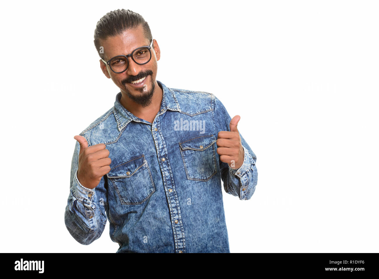 Indian thumbs up hi-res stock photography and images - Alamy