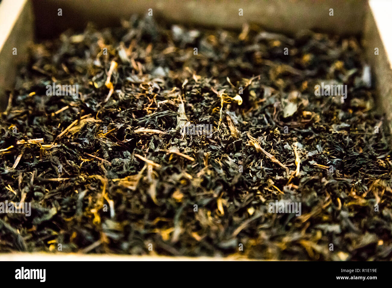 Blue field tea gardens tea factory Stock Photo - Alamy