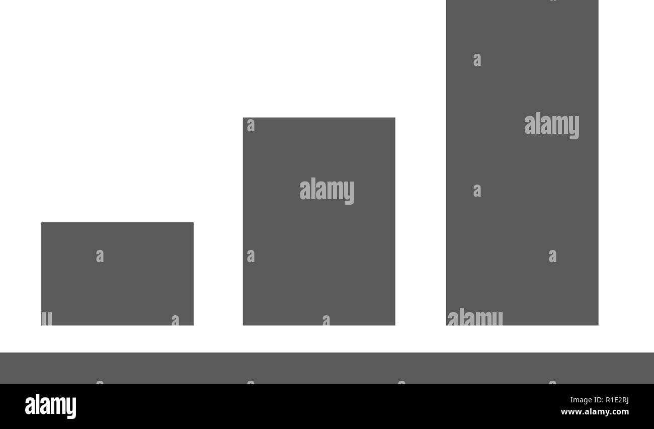 Chart icon vector simple isolated on white background Stock Vector Image & Art - Alamy