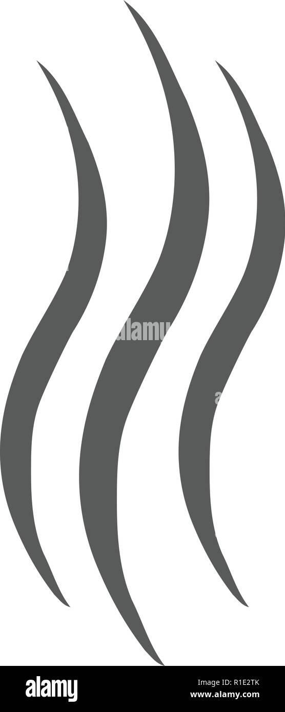 Smoke steam icon vector simple isolated on white background Stock ...