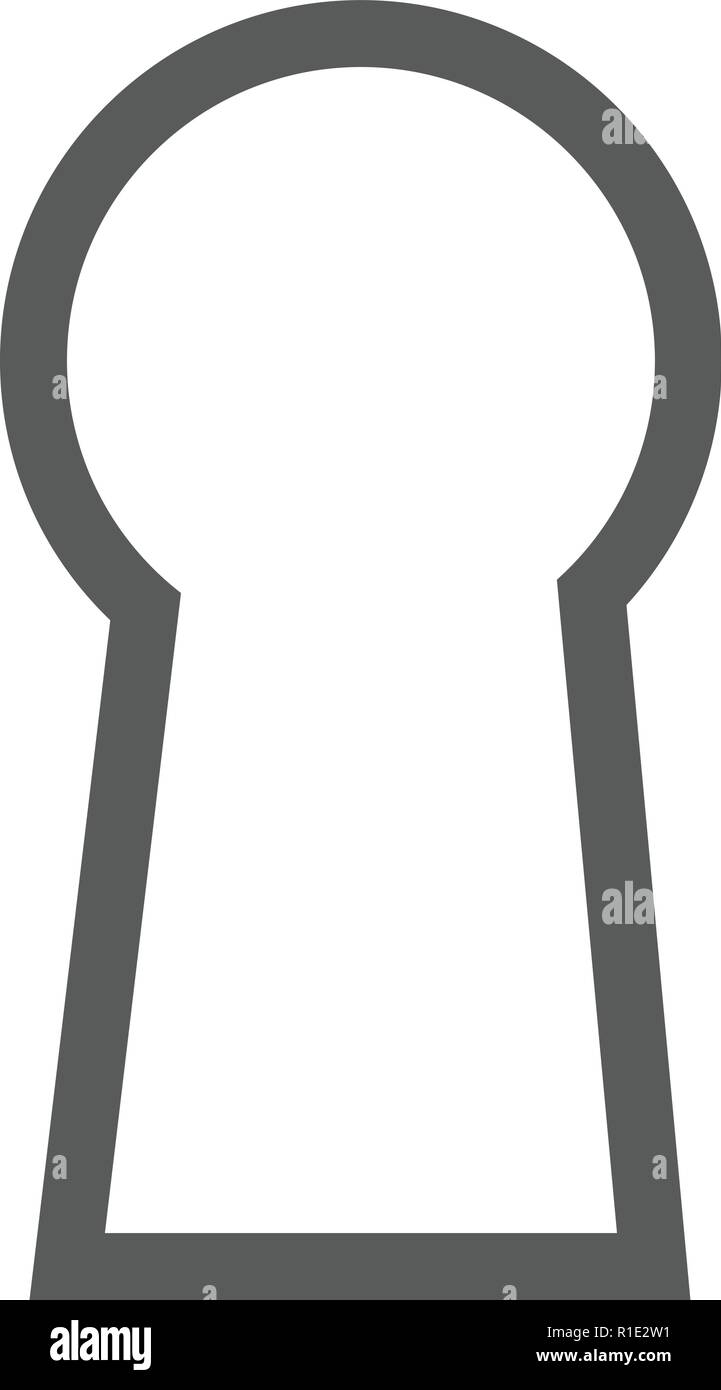 Keyhole icon vector simple isolated on white background Stock Vector ...