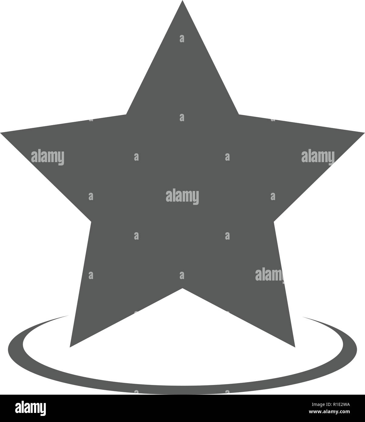 Star icon vector simple isolated on white background Stock Vector Image ...