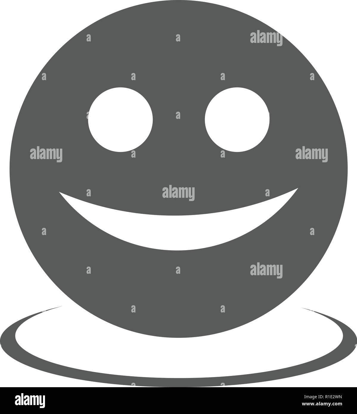 Smile icon vector simple isolated on white background Stock Vector ...