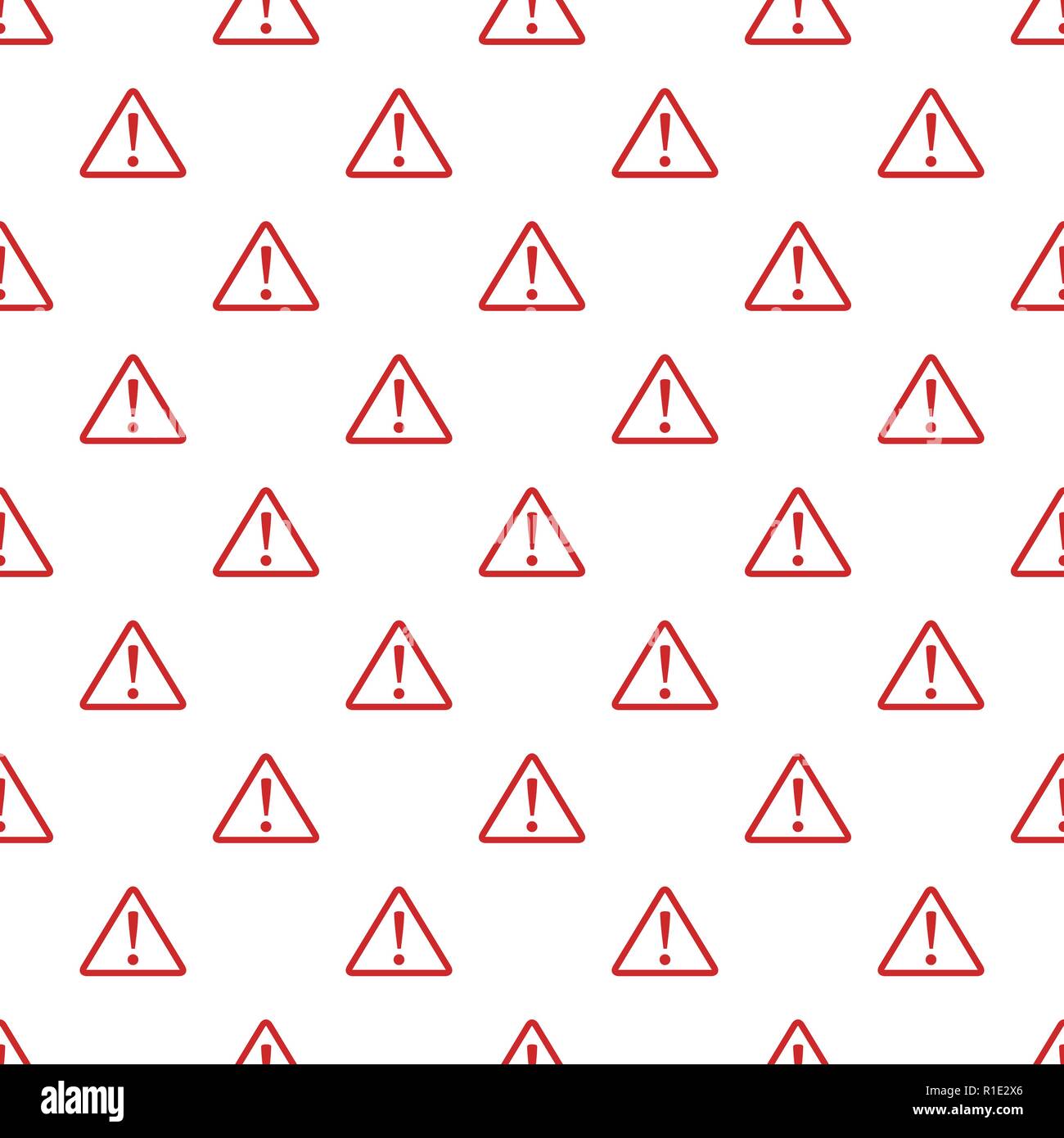 Warning sign pattern seamless. Repeat illustration of warning sign ...