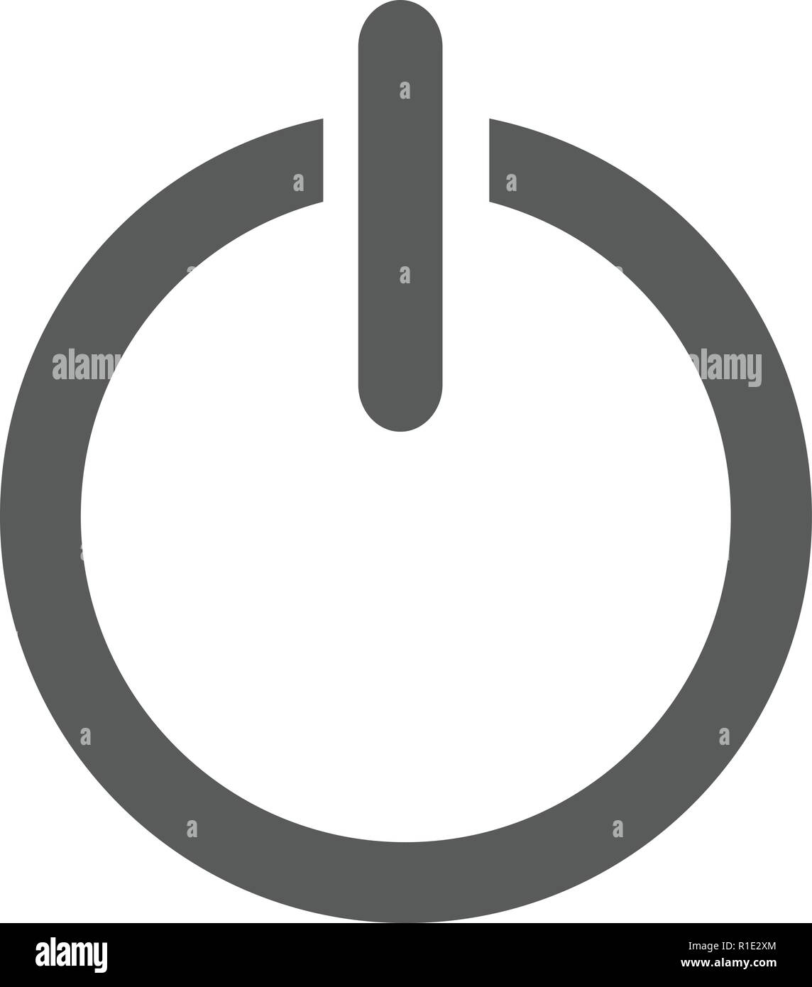 Power icon vector simple isolated on white background Stock Vector ...