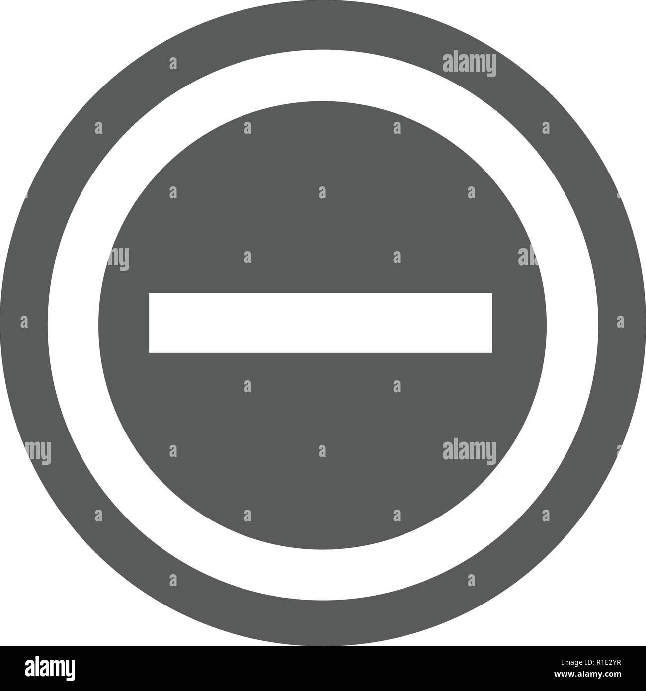 Minus icon. Vector simple illustration of minus icon isolated on white ...