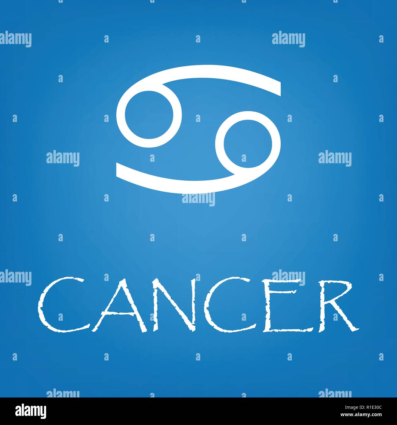 Cancer zodiac sign icon. Vector simple illustration of Cancer zodiac ...