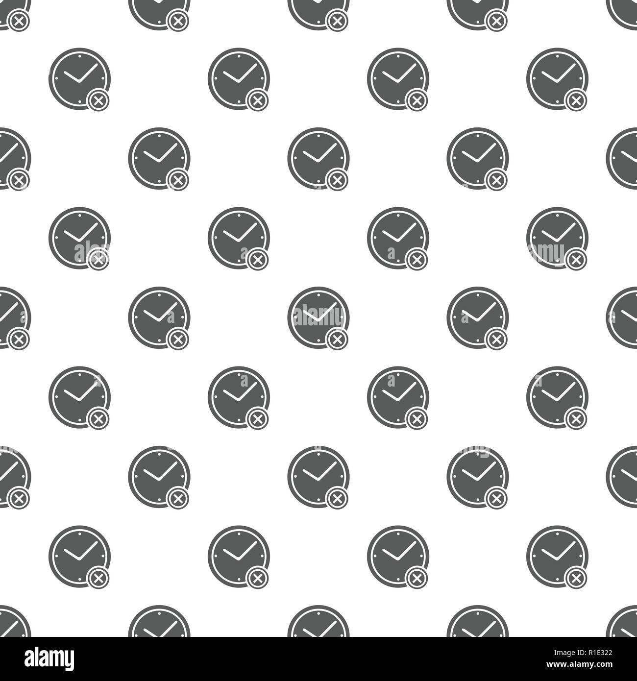 No time pattern seamless. Repeat illustration of no time pattern vector ...
