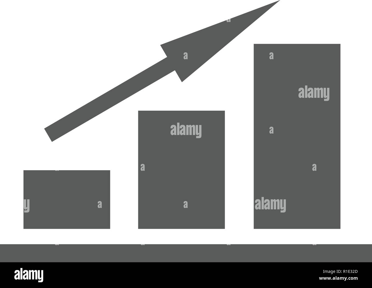New chart icon. Simple illustration of chart or graph vector icon ...