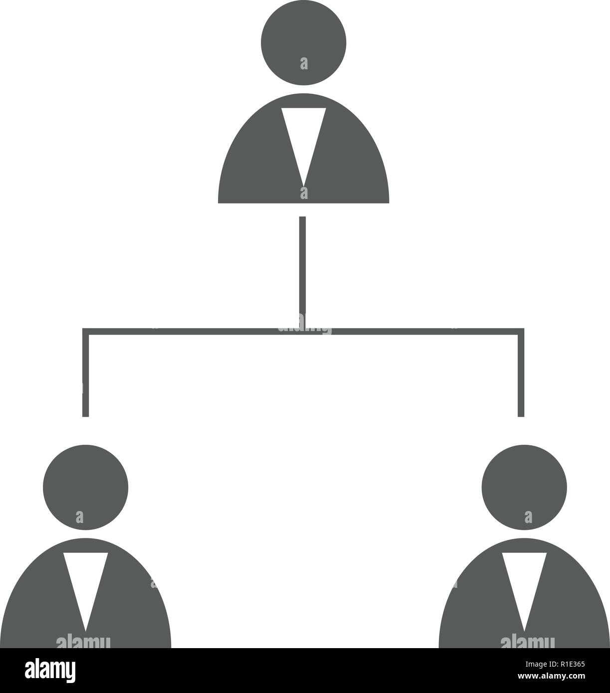 Business structure icon. Simple illustration of business structure ...