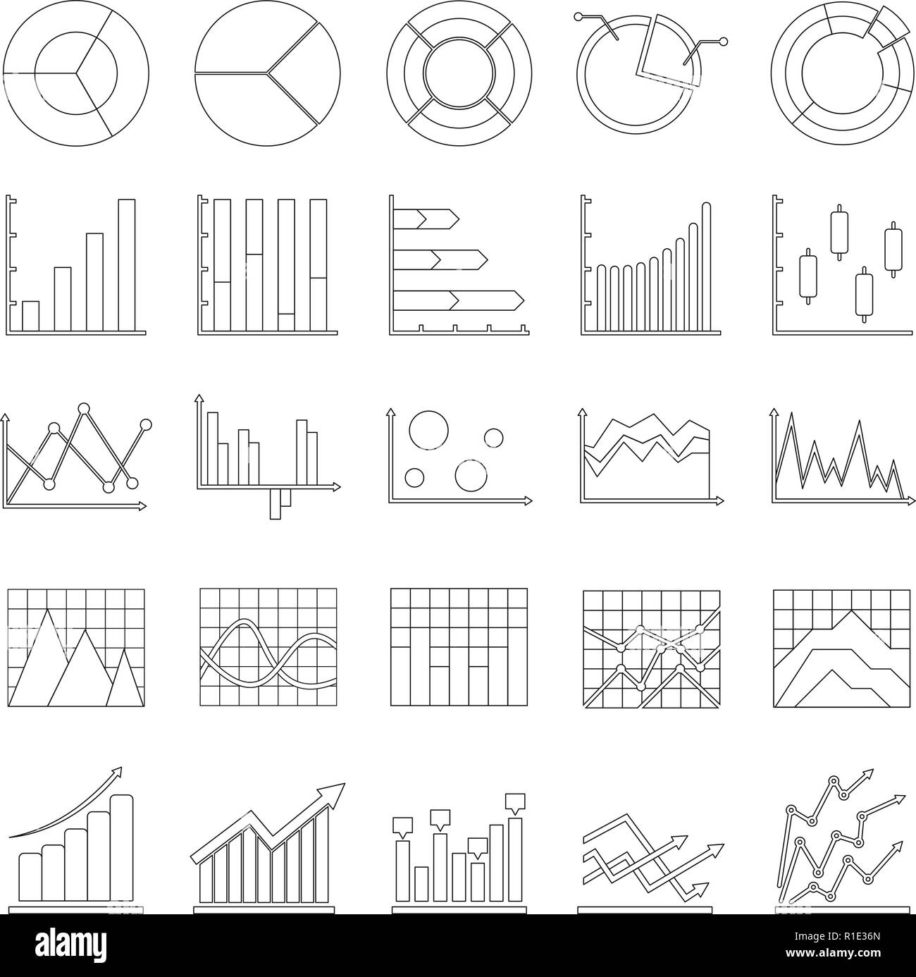 Pie Chart Black and White Stock Photos & Images - Alamy