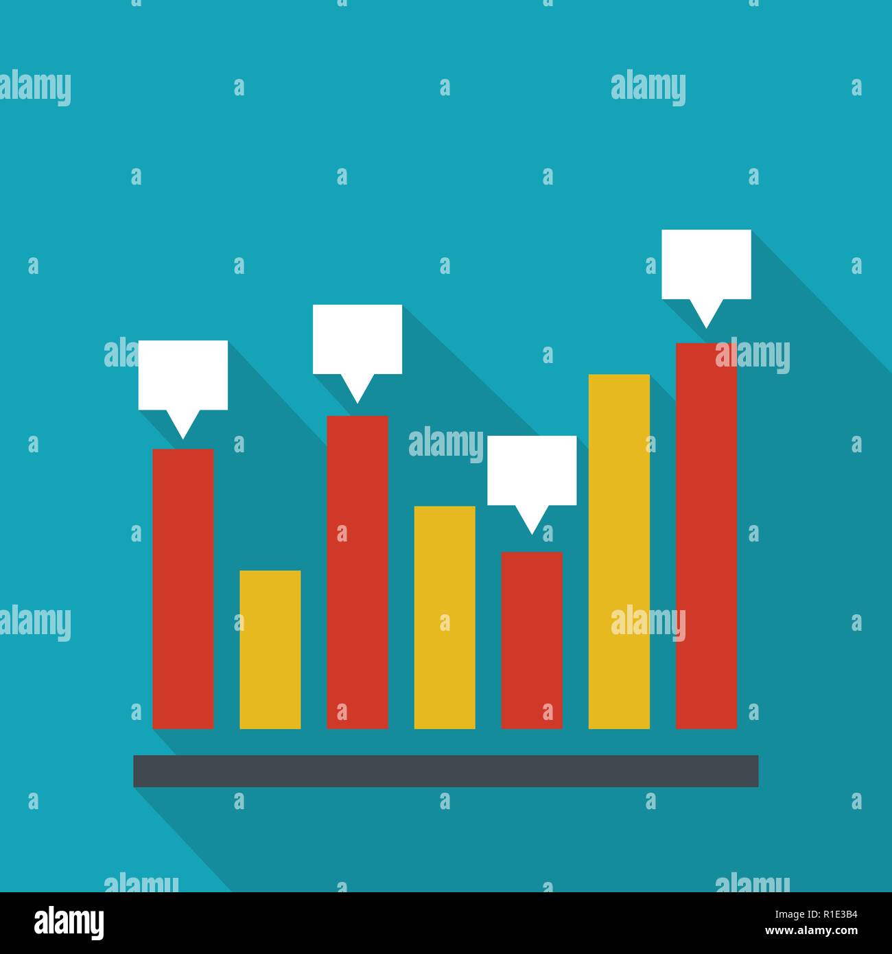 New chart icon. Flat illustration of new chart vector icon for any web ...