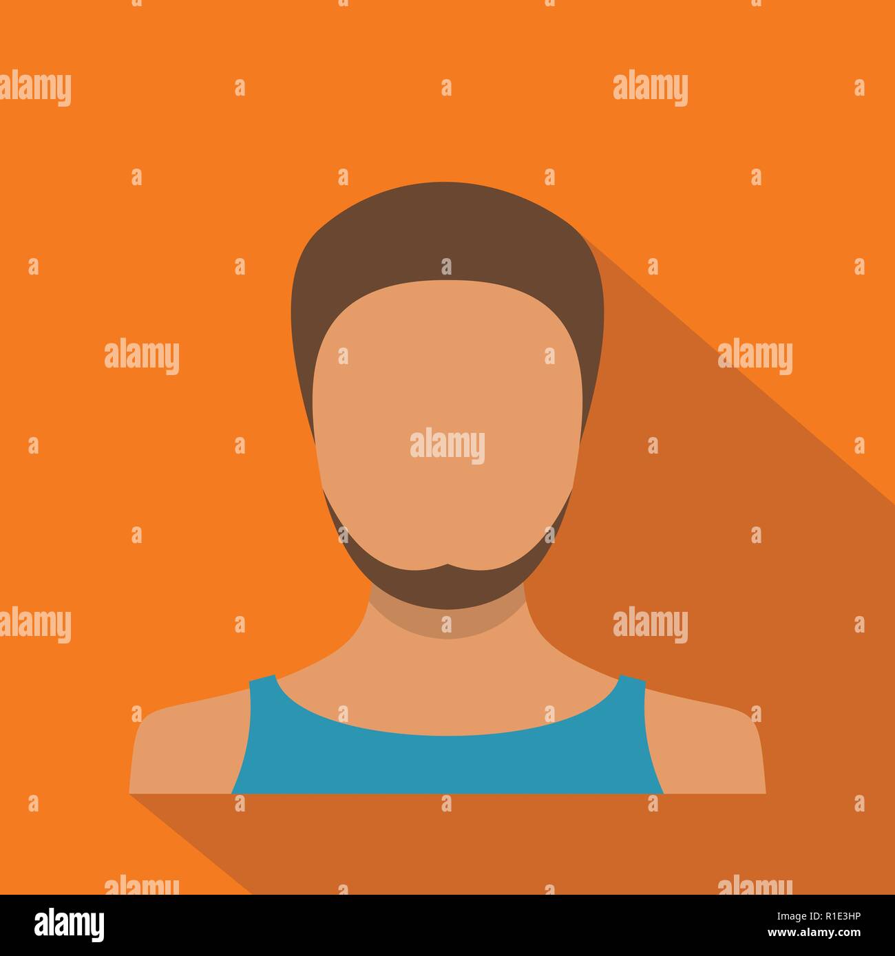 Man user icon. Flat illustration of man user vector icon for any web ...
