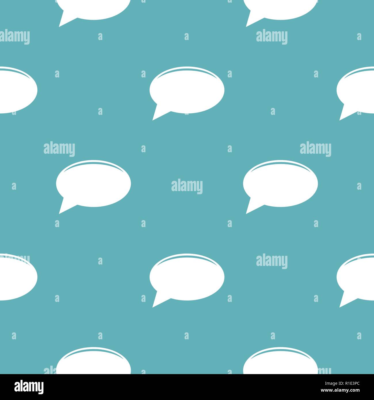 Chat pattern seamless blue. Simple illustration of vector pattern ...