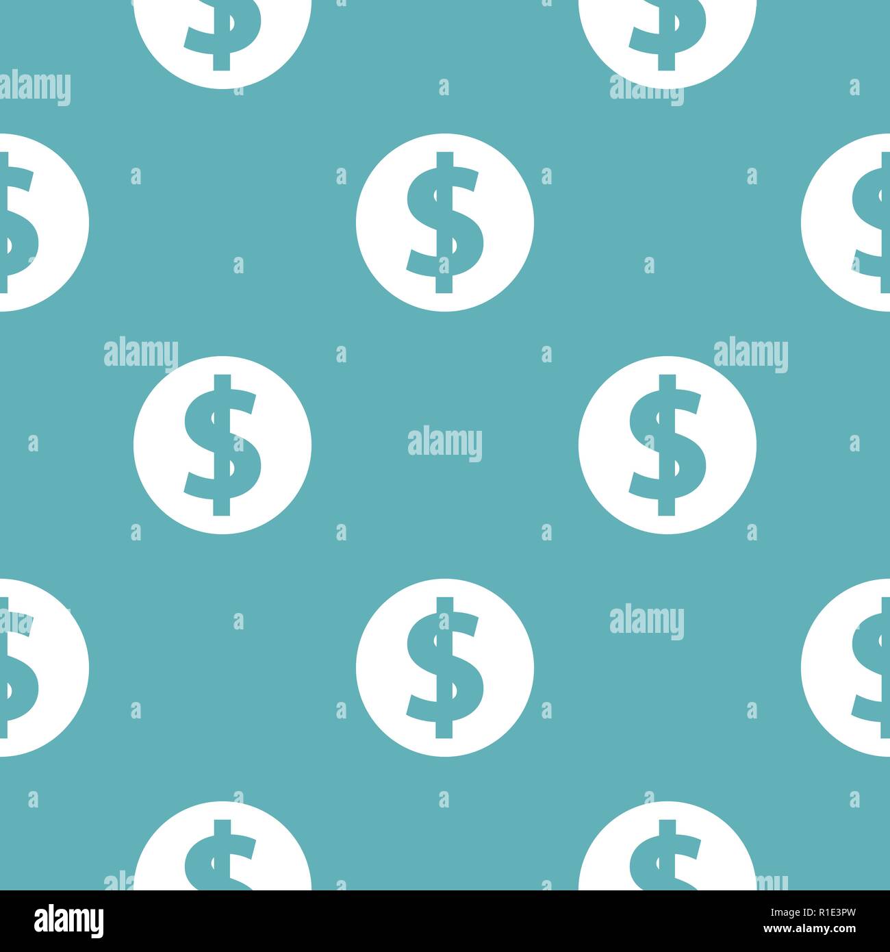 Dollar pattern seamless blue. Simple illustration of vector pattern ...