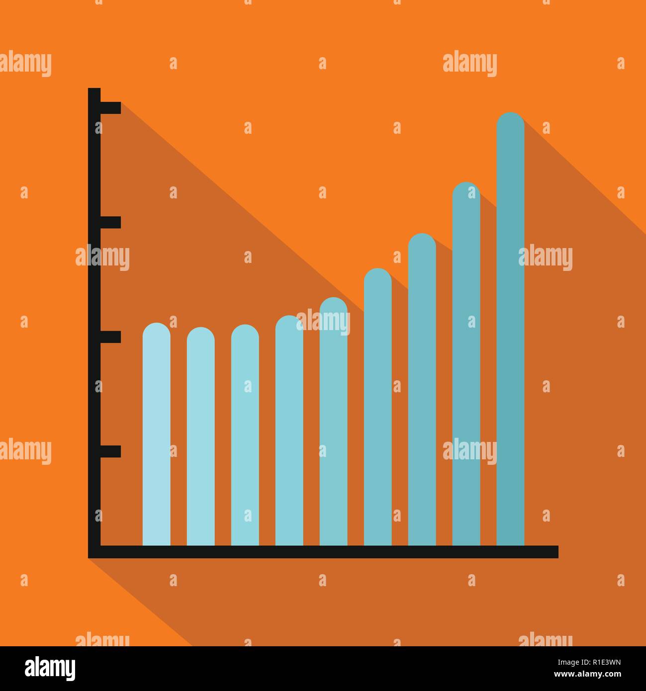 Business diagram icon. Flat illustration of diagram vector icon for any web design Stock Vector ...