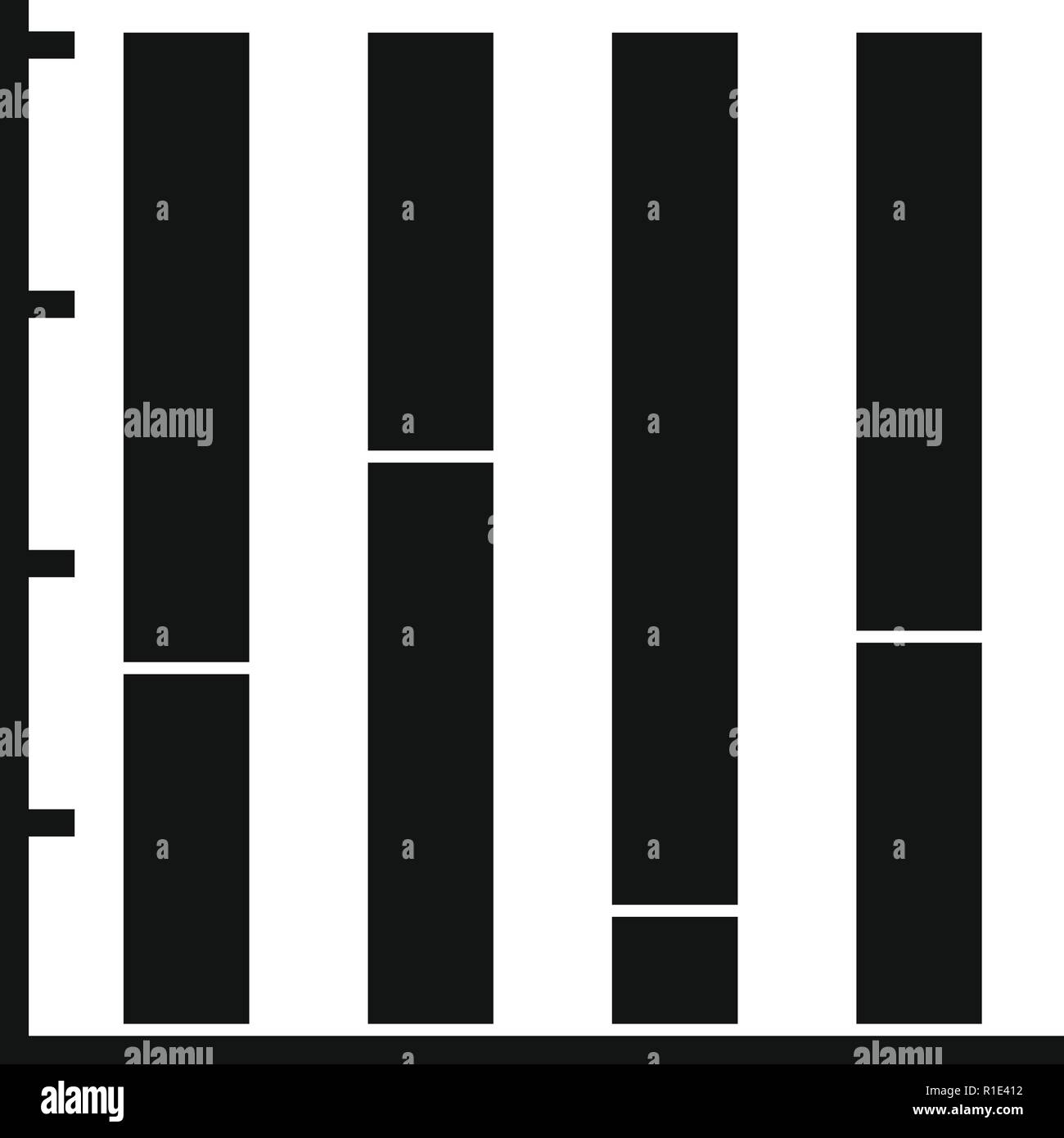 New chart icon. Simple illustration of new chart vector icon for any ...