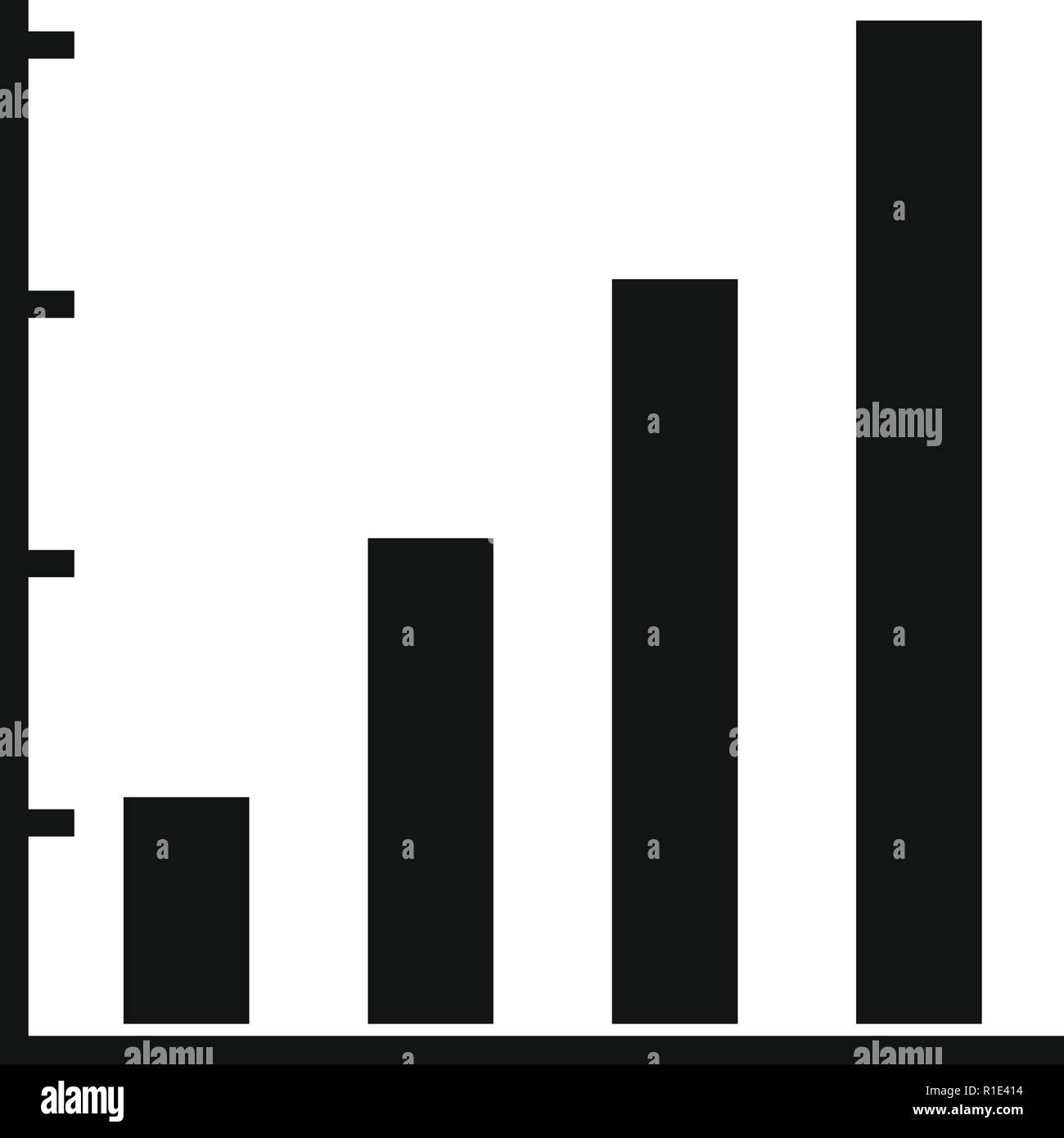 Finance chart icon. Simple illustration of chart vector icon for any ...