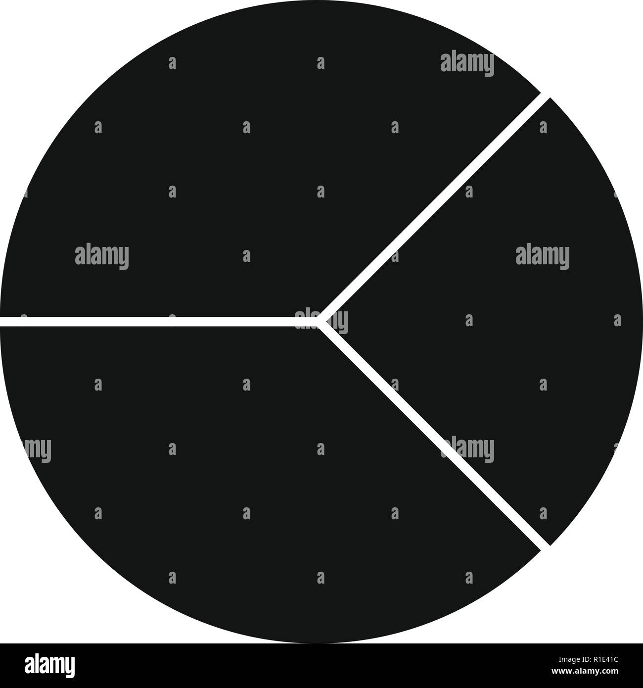 Circle graph icon. Simple illustration of circle graph vector icon for ...