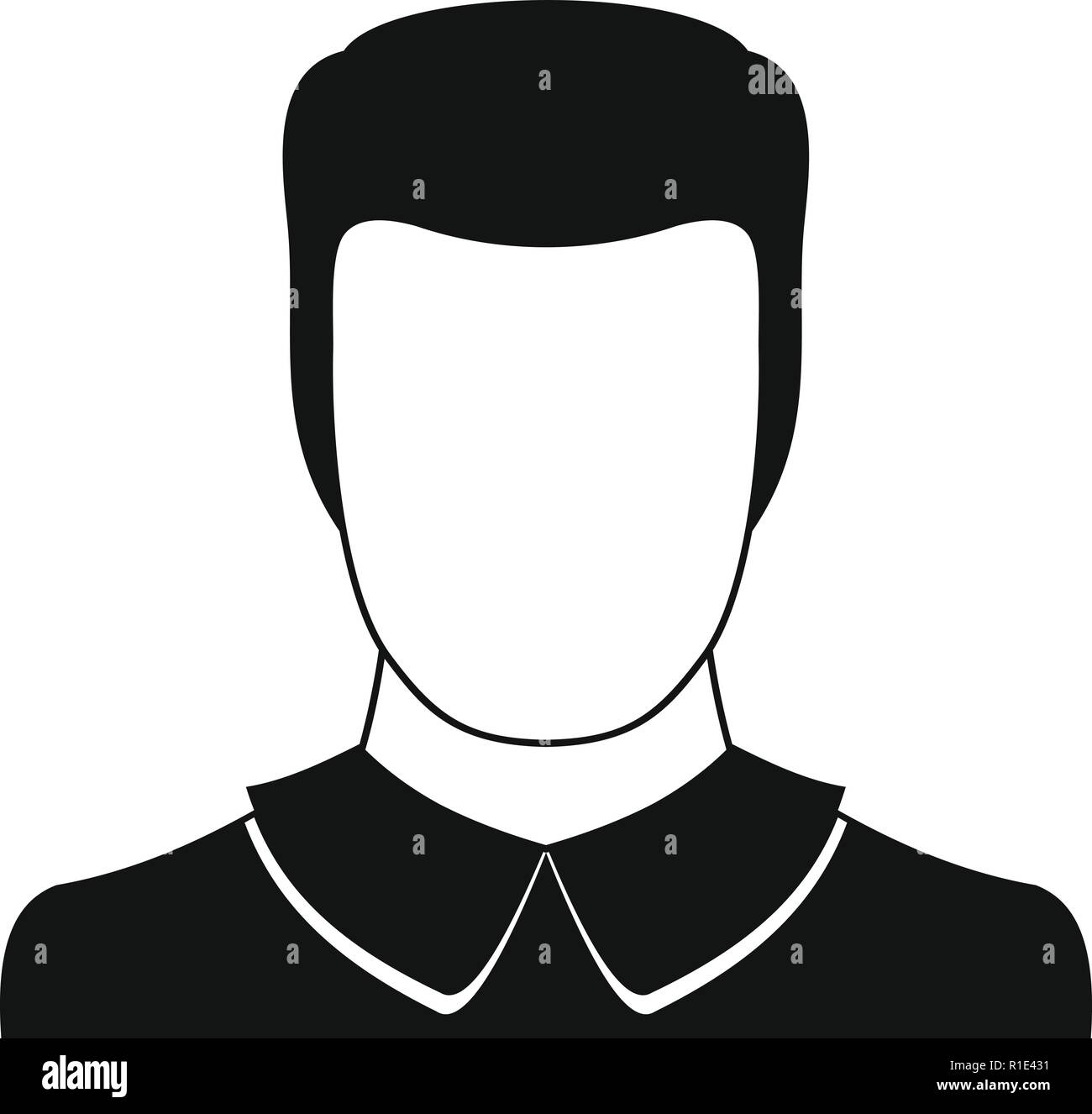 Male avatar icon. Simple illustration of male avatar vector icon for ...