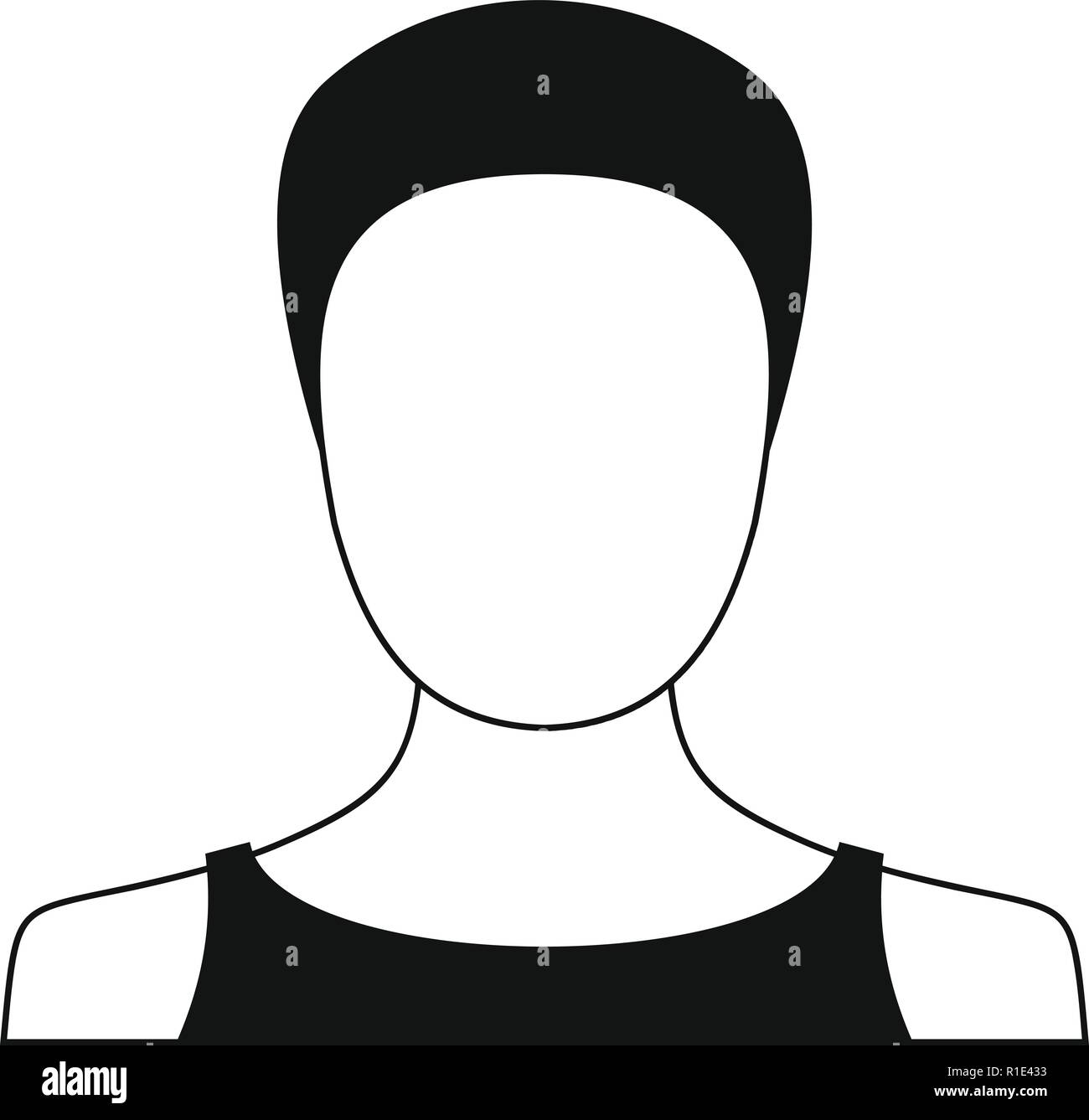 Man user icon. Simple illustration of man user vector icon for any web ...