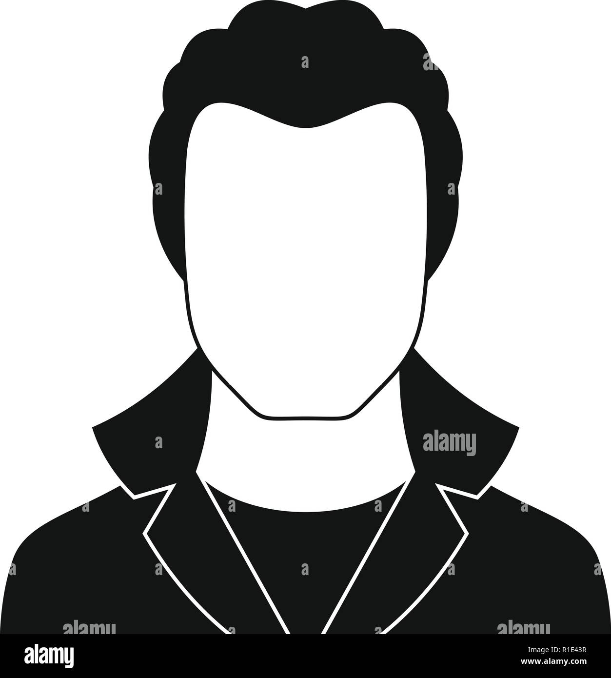 New man avatar icon. Simple illustration of man avatar vector icon for ...