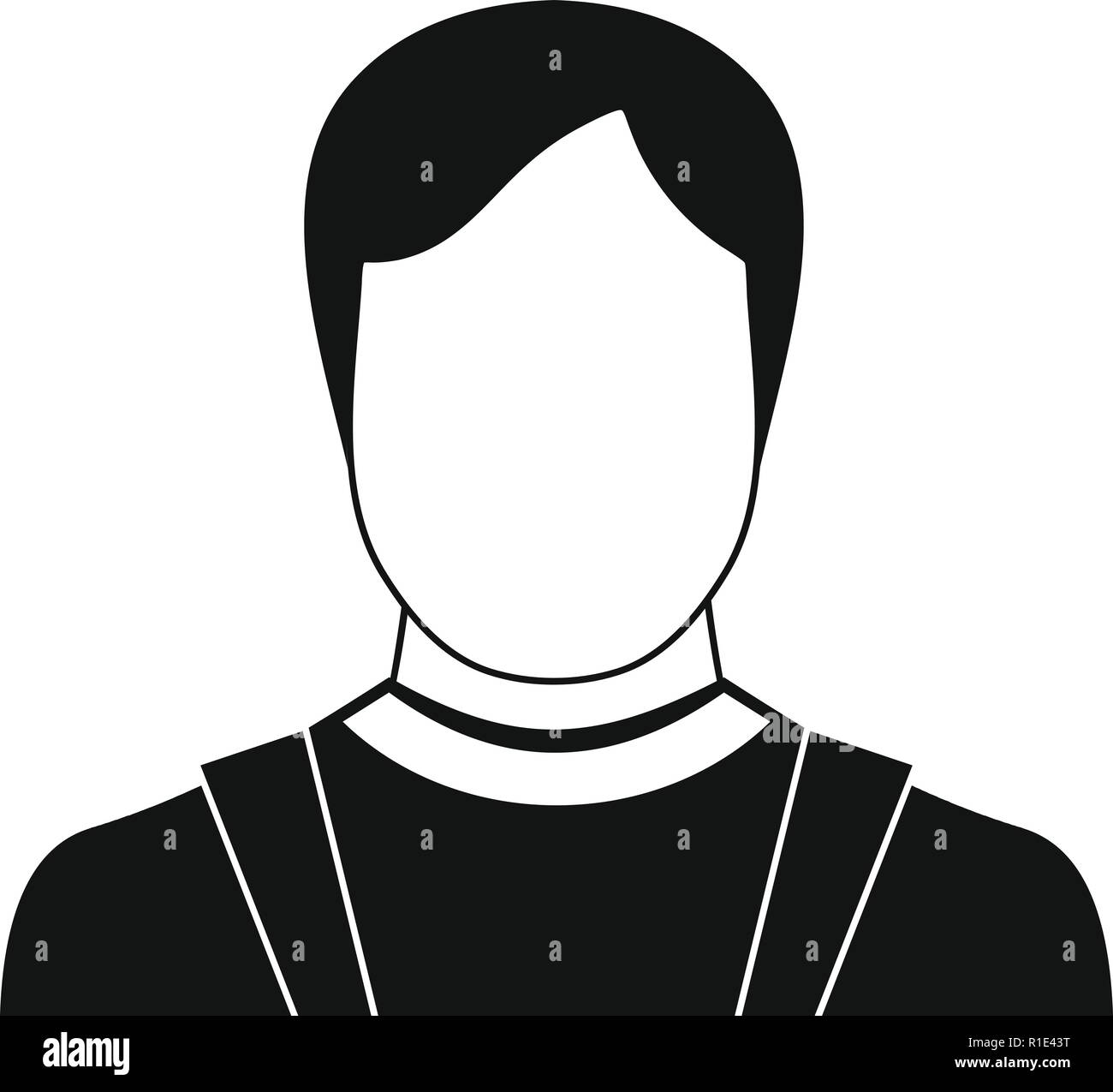 Man avatar icon. Simple illustration of man avatar vector icon for any ...