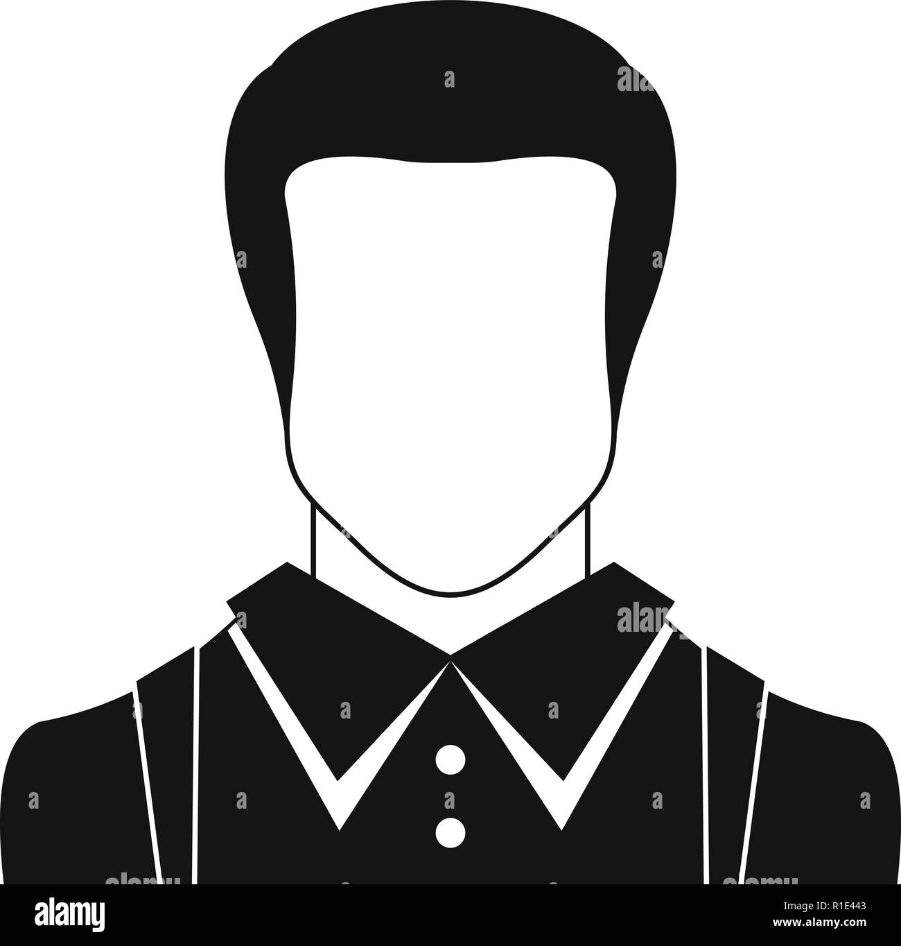 Man avatar icon. Simple illustration of man avatar vector icon for any ...