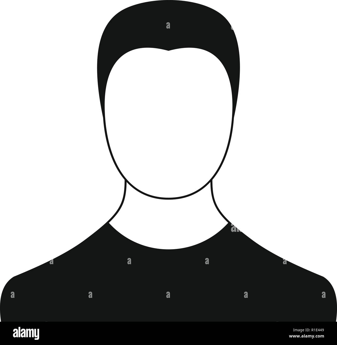 Man avatar icon. Simple illustration of man avatar vector icon for any ...