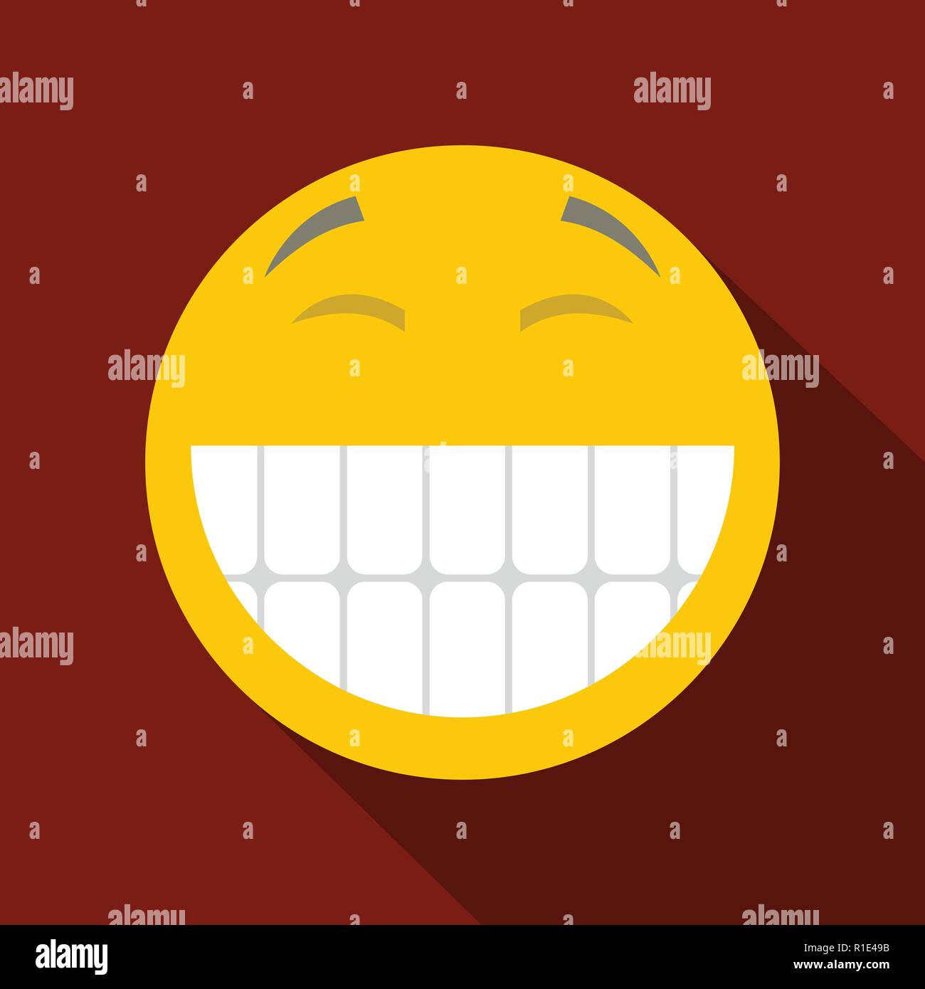 Smile icon. Vector flat illustration of smile icon for any web design ...
