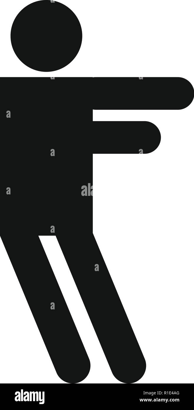 Stick figure stickman icon pictogram. Vector simple illustration of ...