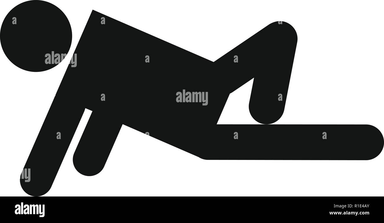 Stick figure stickman icon pictogram. Vector simple illustration of ...