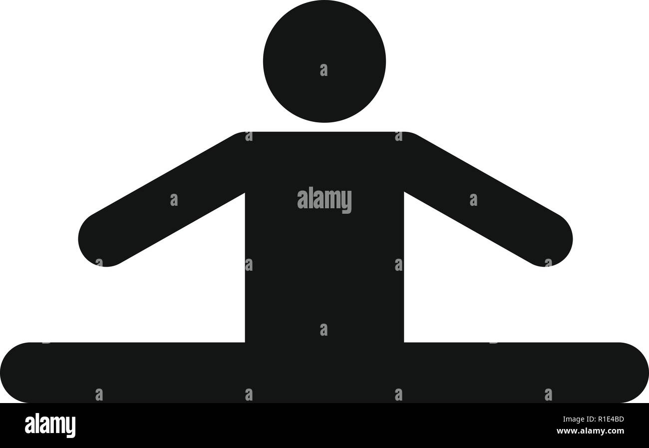 Stick figure stickman icon pictogram. Vector simple illustration of ...