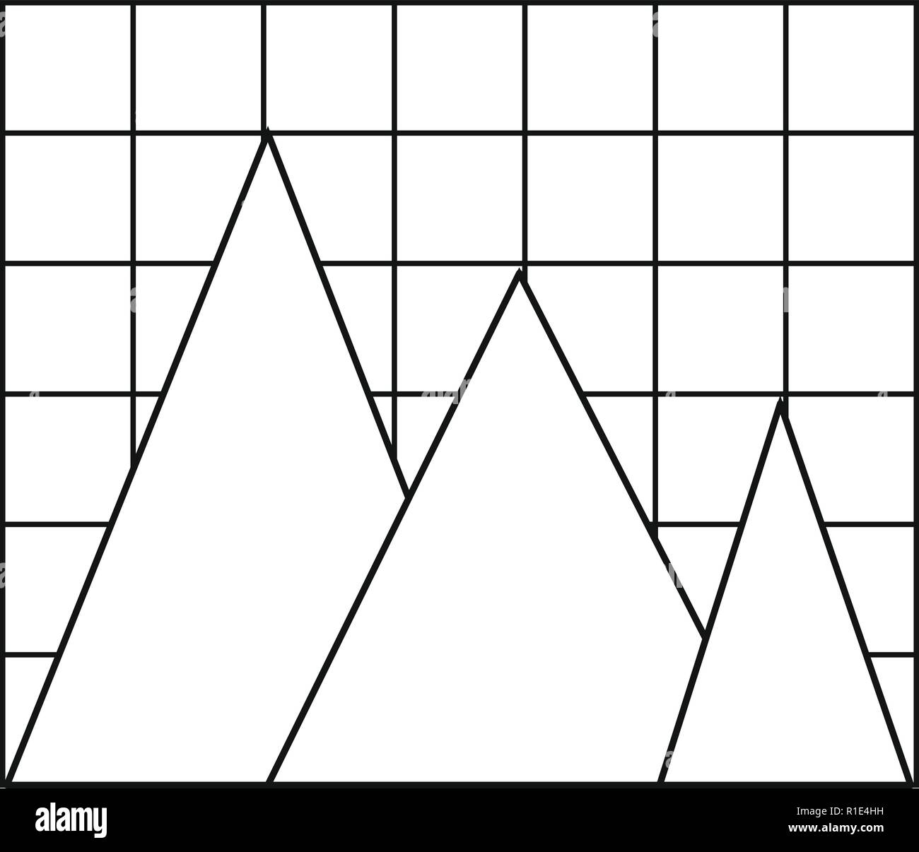 Business chart icon. Thin line illustration of chart vector icon for ...