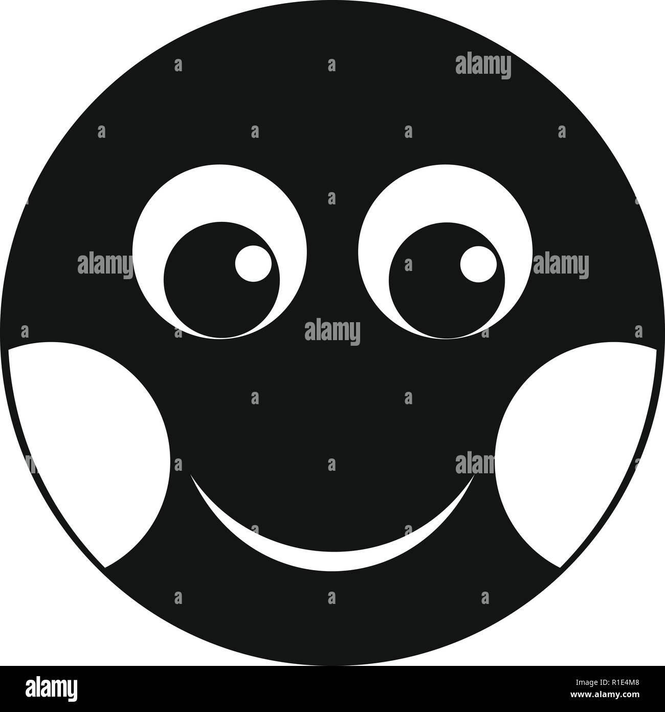 Smile icon. Vector simple illustration of smile icon isolated on white ...