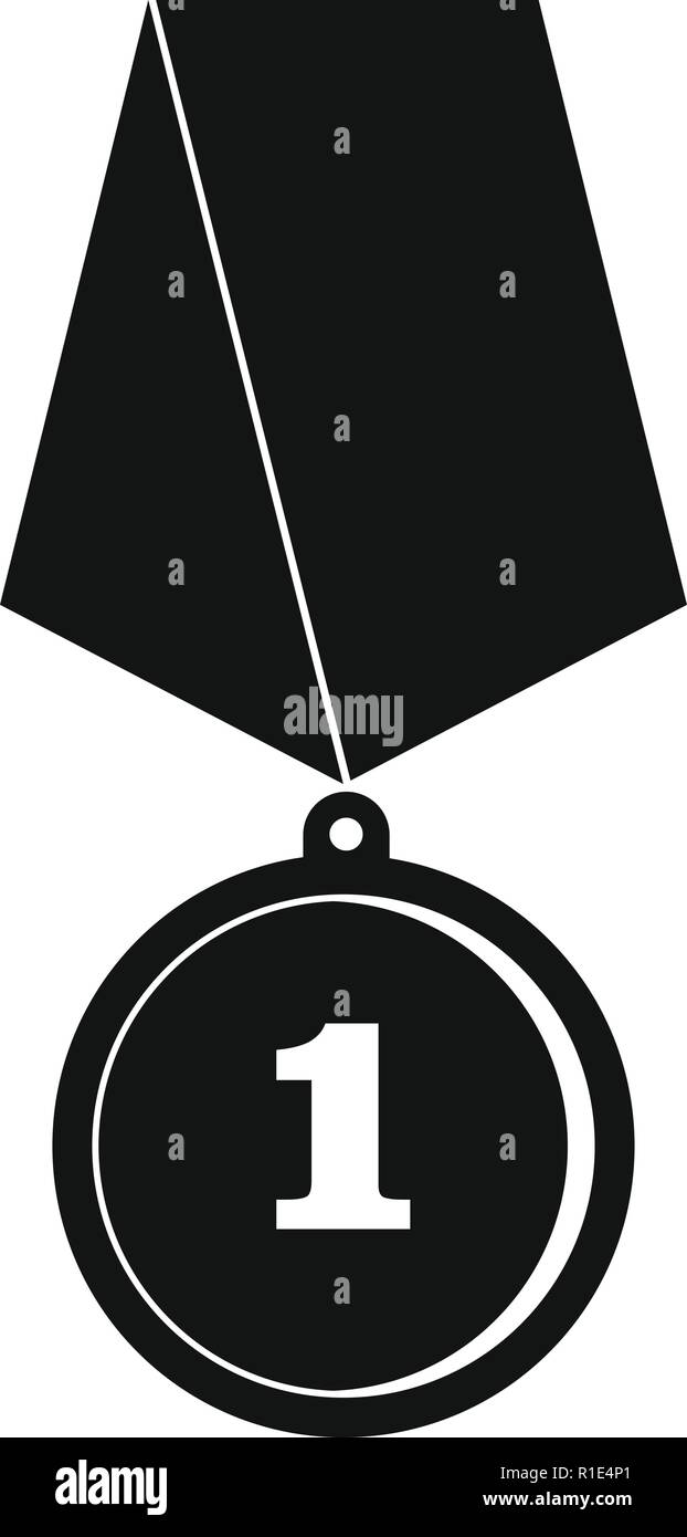 Medal icon. Simple illustration of medal vector icon for any web design ...