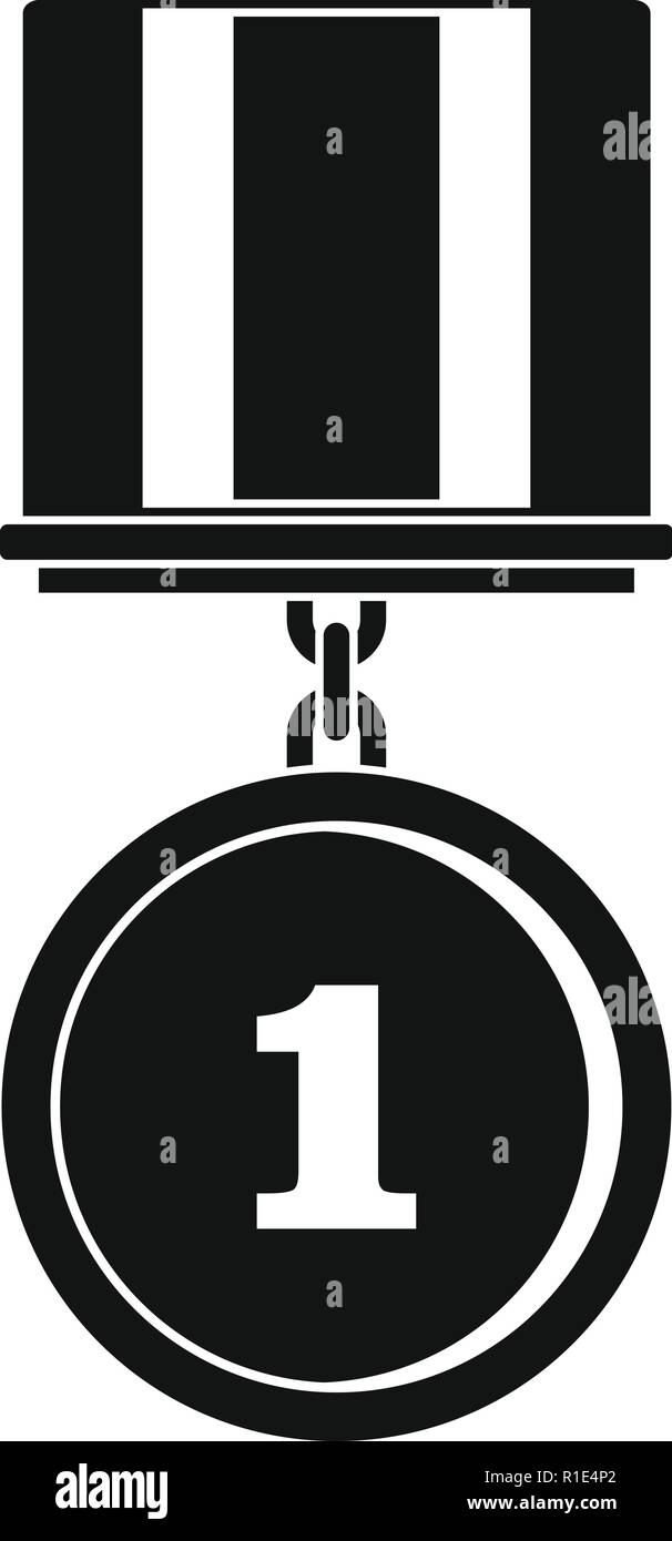 Medal icon. Simple illustration of medal vector icon for any web design ...